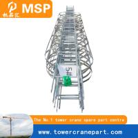 China Tower Crane Mast Section Ladder - 3m Galvanized Steel Safety Access with Guard Rings for Industrial Construction for sale