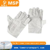 China MSP Tower Crane Spare Parts Canvas Gloves 1000 Units Critical Operations for sale