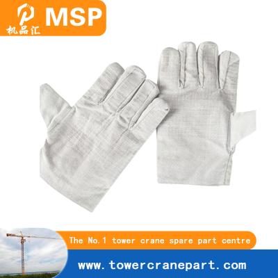 China MSP Tower Crane Spare Parts Canvas Gloves 1000 Units Critical Operations for sale