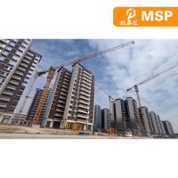 China MSP QTZ Flat Top Tower Crane with Chassis Foundation & Cabin Control - 10 Units/Month Capacity for sale