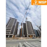 China MSP Flat Top Tower Crane with 32 Ton Capacity and 80m Boom Length - Chassis Foundation Construction Equipment for sale