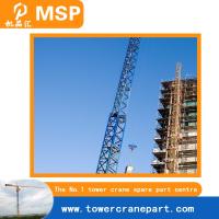 China MSP Flat Top Tower Crane with Concrete Foundation & Cabin Control - 10 Units Monthly Capacity for Construction Sites for sale