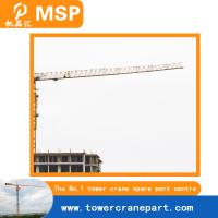 China MSP Flat Top Tower Crane with Cabin Control and Chassis Foundation - 10 Units Monthly Supply for Construction Sites for sale
