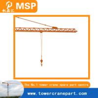 China MSP Topkit Tower Crane 1.5t-17.3t Tip Load with 60m-80m Jib Length and 44.8m-84.5m Free Standing Height for sale
