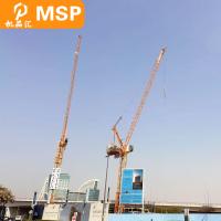 China Potain MCR225 Used Tower Crane - 14 Ton Capacity, 55m Jib for Urban Construction Projects for sale