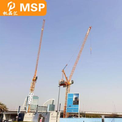 China Potain MCR225 Used Tower Crane - 14 Ton Capacity, 55m Jib for Urban Construction Projects for sale