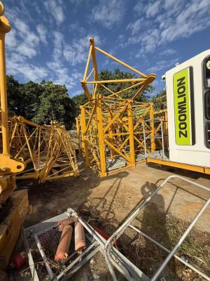 China Potion MCT278 Electric Tower Crane 20 Ton 80m Height Steel Frame Telescopic Boom for sale