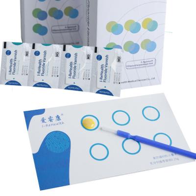 China 3 Years Shelf Life Sodium Fluoride Varnish In 0.5g Packaging With Melon Favor for sale