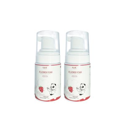 China Orange Flavor Dental Fluoride Foam 125ml For Children Teeth for sale