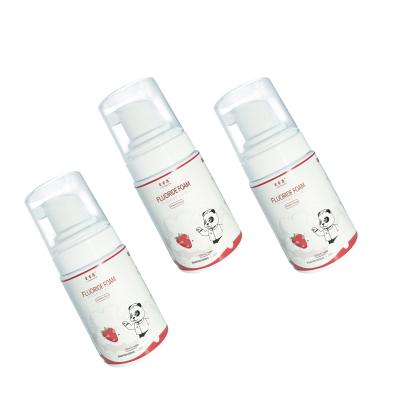 China Melon Flavor 125ml Packing Dental Fluoride Foam For 200 Children for sale