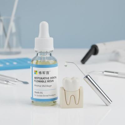 China Restorative Dental Material Flowable Resin Offering Minimal Shrinkage and Shade B1 Designed for Durable Dental Procedures for sale