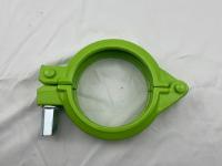 China Heavy Duty Forged Concrete Pump Clamps 5 Inch Zinc Color Plated for sale