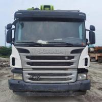 China Remote Controller Used Concrete Boom Pump Truck 4 Axle for sale