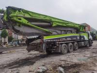 China Remote Controller Used Concrete Boom Pump Truck 4 Axle for sale