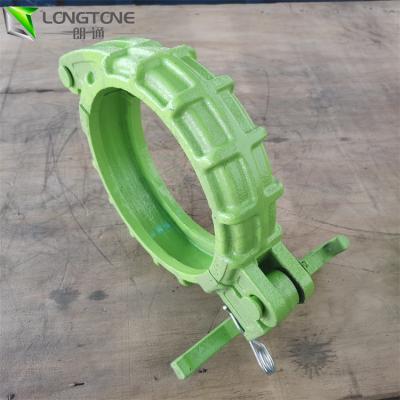China LONGTONE Schwing Concrete Pump Parts Wedge Quick Release Pipe Clamps for sale