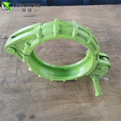 China 5Inch Snap Concrete Pump Clamps Wear Resistant  Dn125 Hose Clamp Coupling for sale