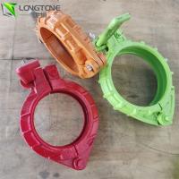 China Concrete Pump Quick Release Pipe Clamps Putzmeister Wedge Type Clamp for sale