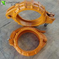 China 6 Inch Concrete Pump Clamp Vertical  , Snap Dn180 Bolt Pipe Clamp for sale