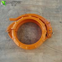 China Forged 5 Inch Concrete Pump Clamp Durable Pipe Coupling Joint for sale