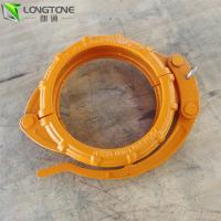 China Forged 5 Inch Concrete Pump Clamp Durable Pipe Coupling Joint for sale
