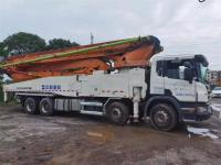 China 33T Used Truck Concrete Pump , 37 Meter Cement Pump Truck ZLJ5293THB125-37 for sale