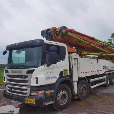 China 33T Used Truck Concrete Pump , 37 Meter Cement Pump Truck ZLJ5293THB125-37 for sale