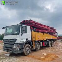 China Schwing HB39V Used Truck Concrete Pump Truck Mounted 39 Meter for sale