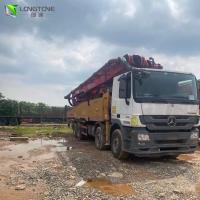 China Schwing HB39V Used Truck Concrete Pump Truck Mounted 39 Meter for sale