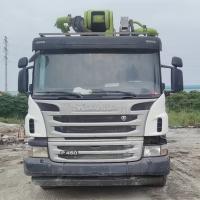 China Schwing HB39V Used Truck Concrete Pump Truck Mounted 39 Meter for sale