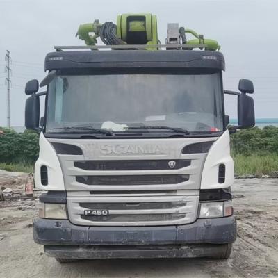 China Schwing HB39V Used Truck Concrete Pump Truck Mounted 39 Meter for sale