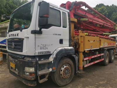 China Construction Used Truck Concrete Pump Putzmeister Boom Pump With Remote Control for sale