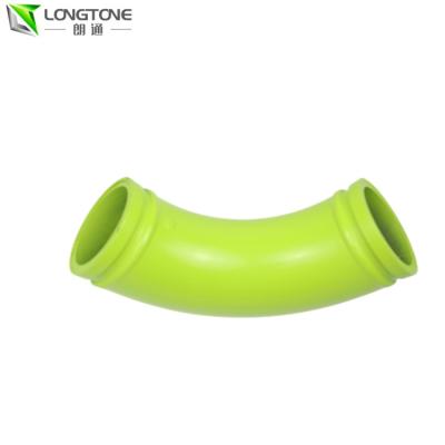 China Bend Sany Concrete Pump Parts , Cast Twin Wall Elbow DN125 X R1000/500 X 45 for sale
