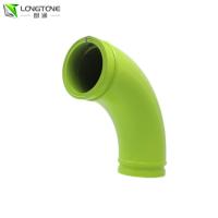 China Welded Concrete Pump Pipe Bend 4.5mm Thikness Twin Wall Elbow for sale