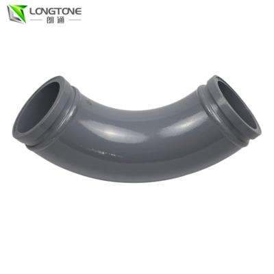 China DN125 Schwing Concrete Pump Parts Pipe Elbow Curving Welding for sale