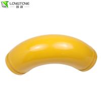 China Customized Color Concrete Pump Pipe Bend Mn13 ISO9001-2008 for sale
