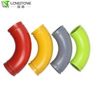 China 148mm Concrete Pump Pipes Elbow , Customized Carbon Steel Bend Pipe for sale