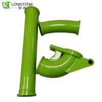 China Old Type First Concrete Pump Elbow Double Wall Outlet For Schwing for sale