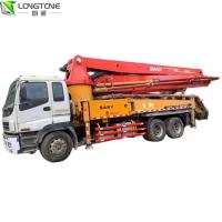 China 130m3/H Used Concrete Trailer Pumps , Used Concrete Boom Trucks 35m3 for sale