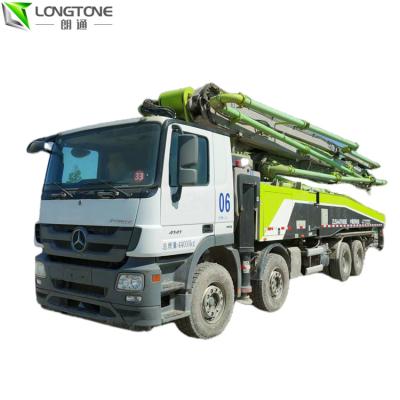 China ZOOMLION Used Trailer Mounted Concrete Pump 56m 180M3/H With Hydraulic System for sale