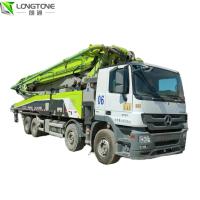 China 56 Meter Used Truck Mounted Concrete Pump Hydraulic 5 Axle	600 L for sale