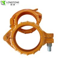 China Precision Casting Concrete Pump Pipe Fittings Clamp Coupling For Bolt Clamp for sale