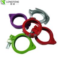 China Customized Concrete Pipe Coupling Clamp Forging For Rubber Hose Joint for sale
