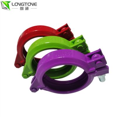 China Durable Galvanized Schwing Concrete Pump Parts DN125mm Snap Concrete Pipe Clamp for sale