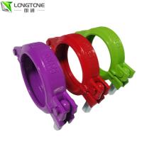 China Cast Iron Schwing Concrete Pump Parts DN100 Pipe Coupling Clamp for sale