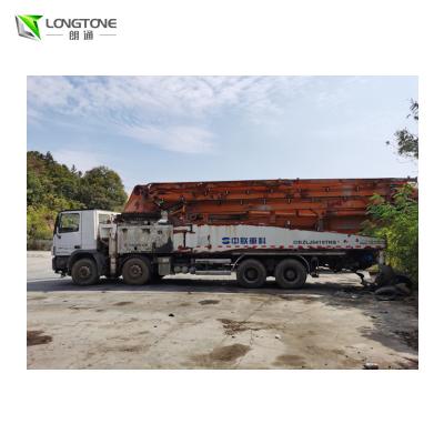 China Germany Make Putzmeister 56m Used Concrete Pump Truck With Benz Chassis for sale