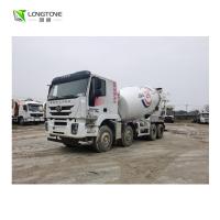 China Second Hand 350 KWh Twin Shaft Concrete Mixer With Pump Used Mixer Truck for sale