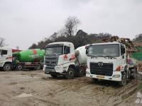 China Heavy Duty Automatic Second Hand Concrete Mixer With Pump Diesel Powered for sale