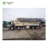 China Used Yellow Truck Concrete Pump with 24-36 M Distance 6-6.6 MPa Pressure for sale