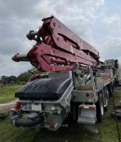 China Top Brand HB56K 56m Articulated Boom Concrete Pump Truck for sale