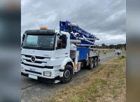 China Top Brand HB56K 56m Articulated Boom Concrete Pump Truck for sale